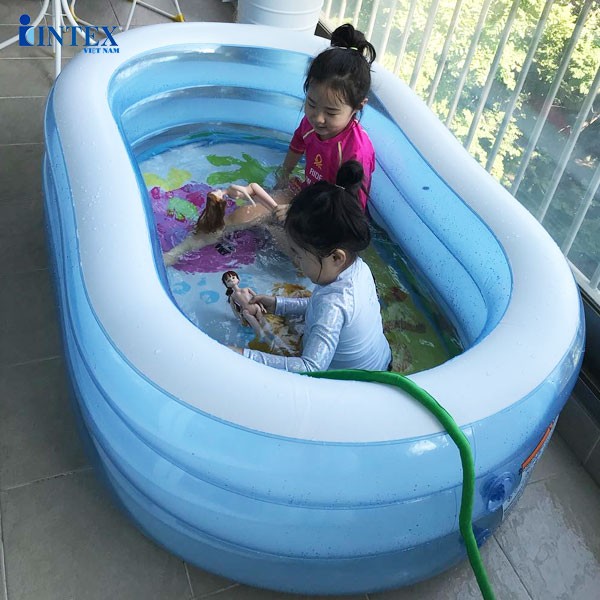 Bể bơi phao mini 3 tầng cho bé hình oval INTEX 57482 - Intex Việt Nam