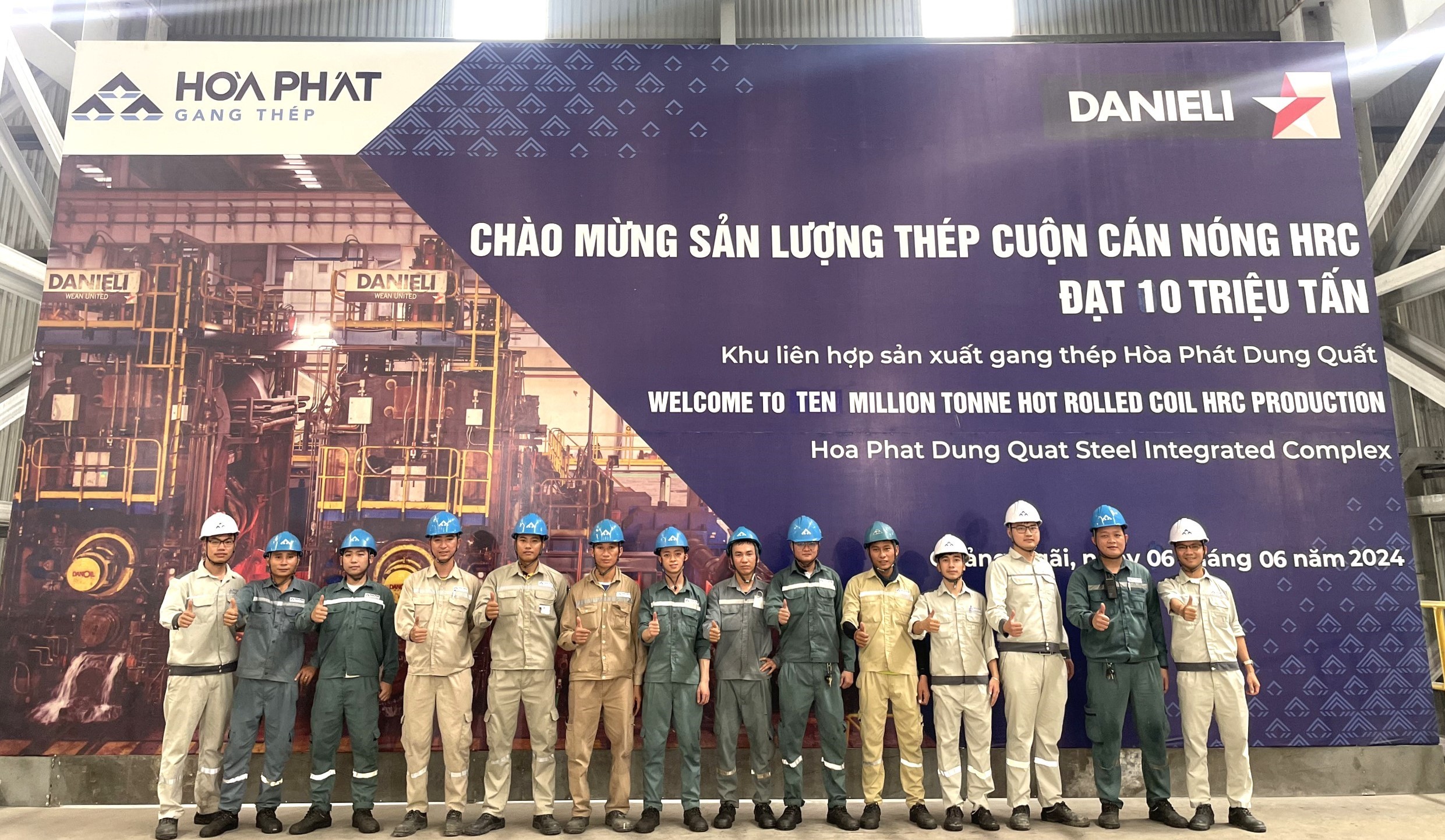 Hoa Phat reached the 10 millionth tons of HRC