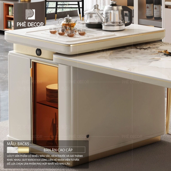 Bàn Ăn Tích Hợp Đảo Bếp Cao Cấp Nina - BAC65 chất lượng | Phê Decor