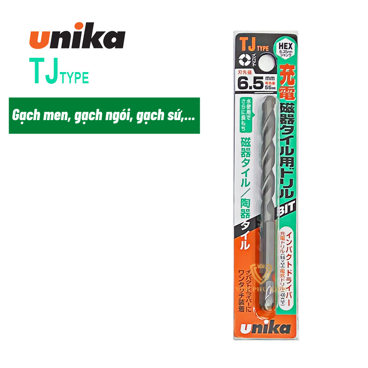 Mũi khoan Gạch men Chuôi lục giác 6.35mm Unika TJ3.8x95 chính hãng giá tốt nhất Super MRO