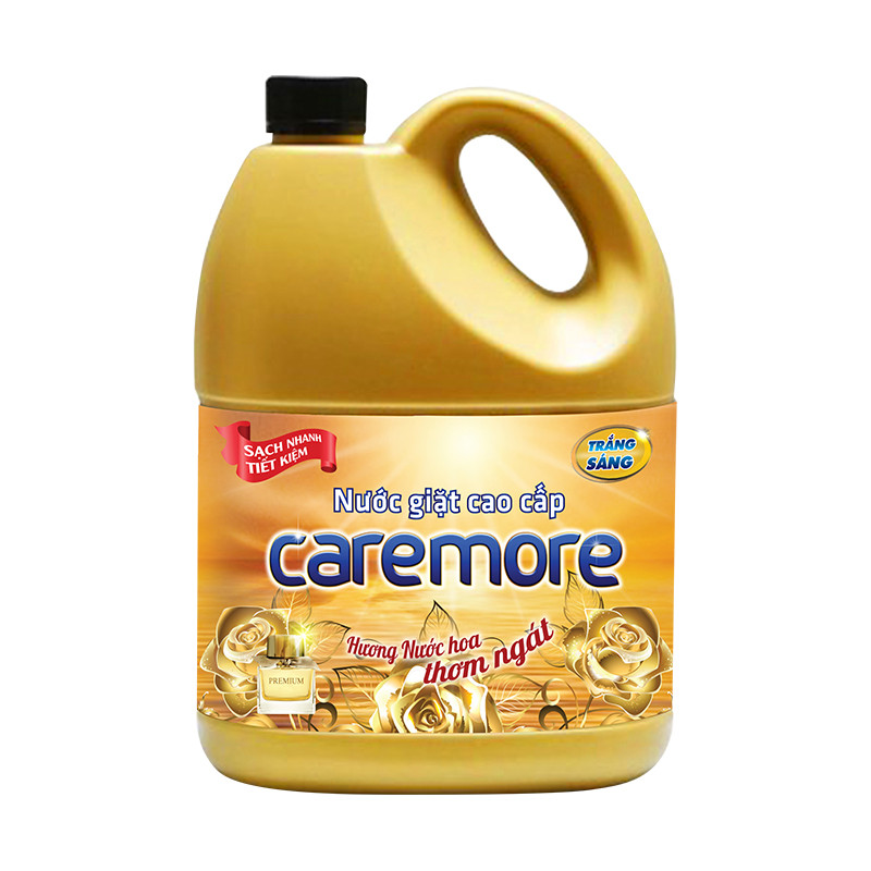 Nước giặt cao cấp Caremore hương nước hoa 3,8kg (4 can/thùng) chính ...
